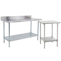 Stainless Steel Work Tables with Undershelves