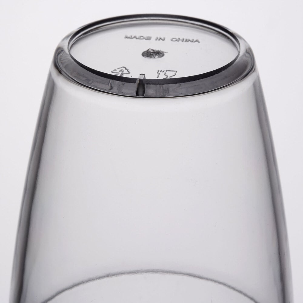 Fineline 4101-CL Quenchers 7 oz. Clear Plastic Shaker - 24/Case